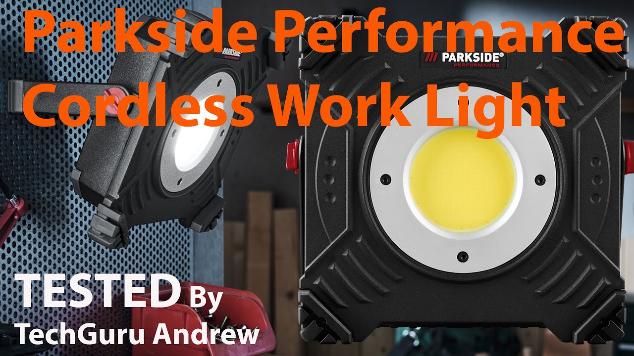 Parkside Performance Cordless Work Light PALA 4000 A1 - YouTube