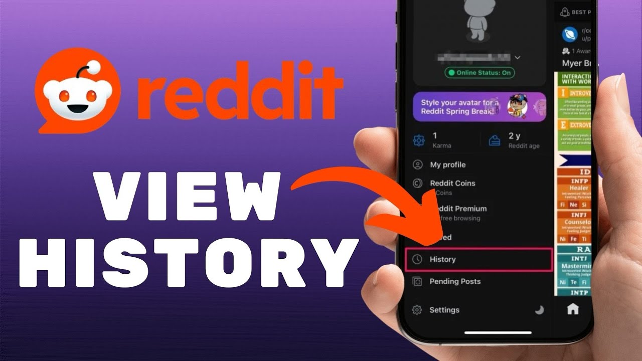 How to View Your History on Reddit - YouTube
