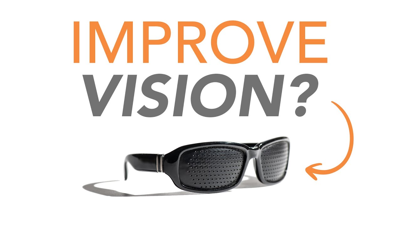 Pinhole Lens Pinhole Glasses For Eye Training & Vision Exercise ...