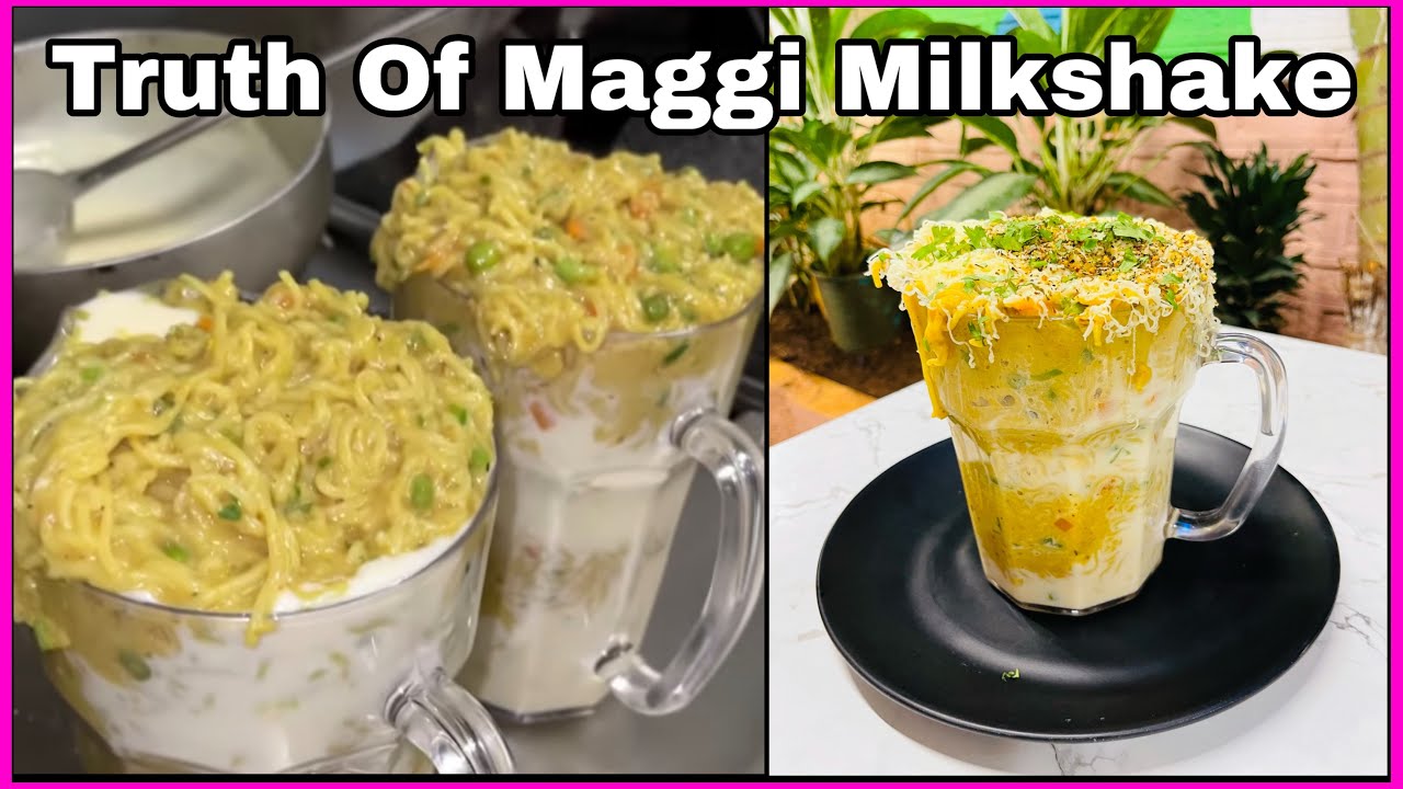 Viral Maggi Milkshake??? |desi Swad cafe - YouTube