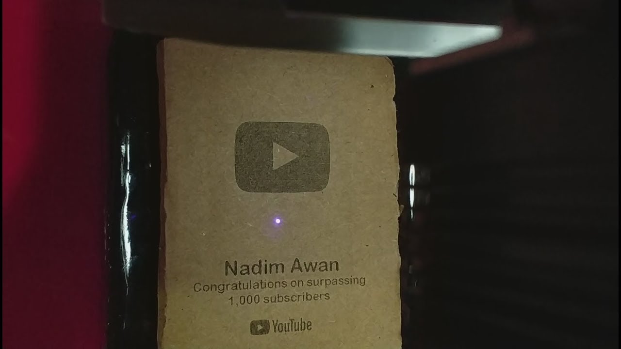 1000 Subscriber Play Button - ASMR - YouTube