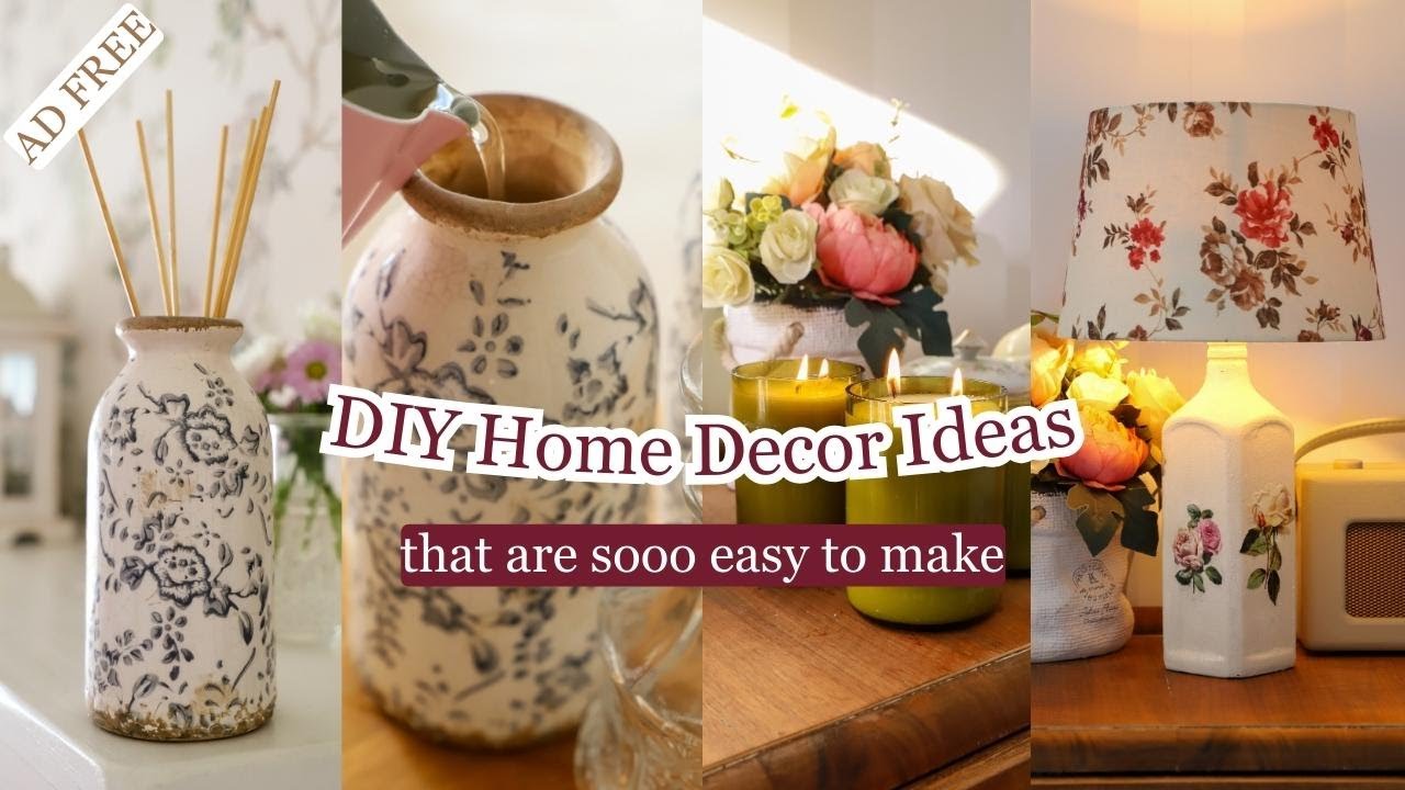 AD FREE MEMBER| Home decor DIYs to gift or sell at markets 🎨 ( recycle ...