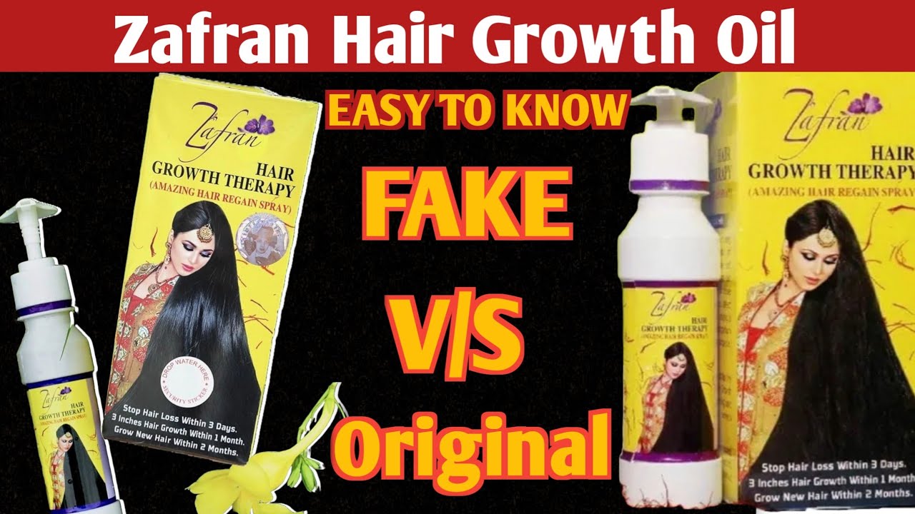 Zafran Hair Growth Oil How to Know Fake V/S Original |Zafran Hair ...
