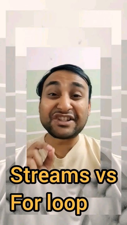 Streams vs for loop. #shortsfeed #shorts #java #coding #softwareengineering #ytshort - YouTube