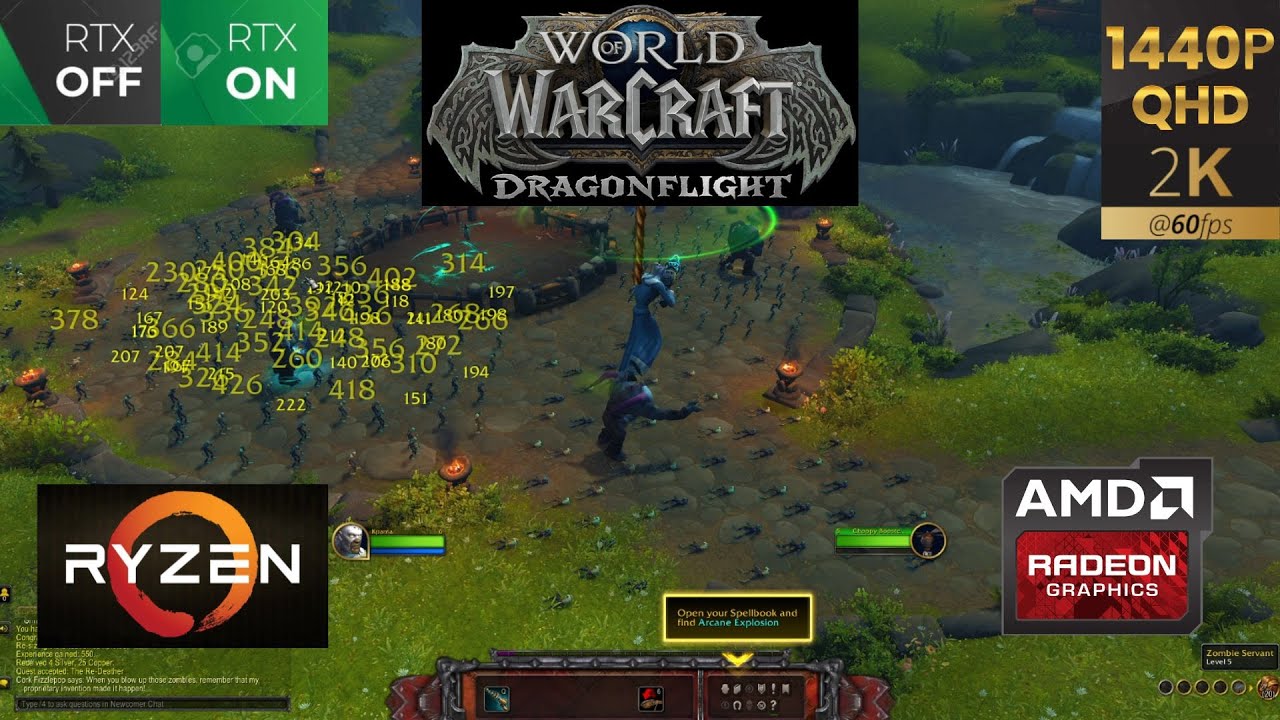 World Of Warcraft (DragonFlight)| Ray Tracing ON | Ultra Graphics | AMD ...