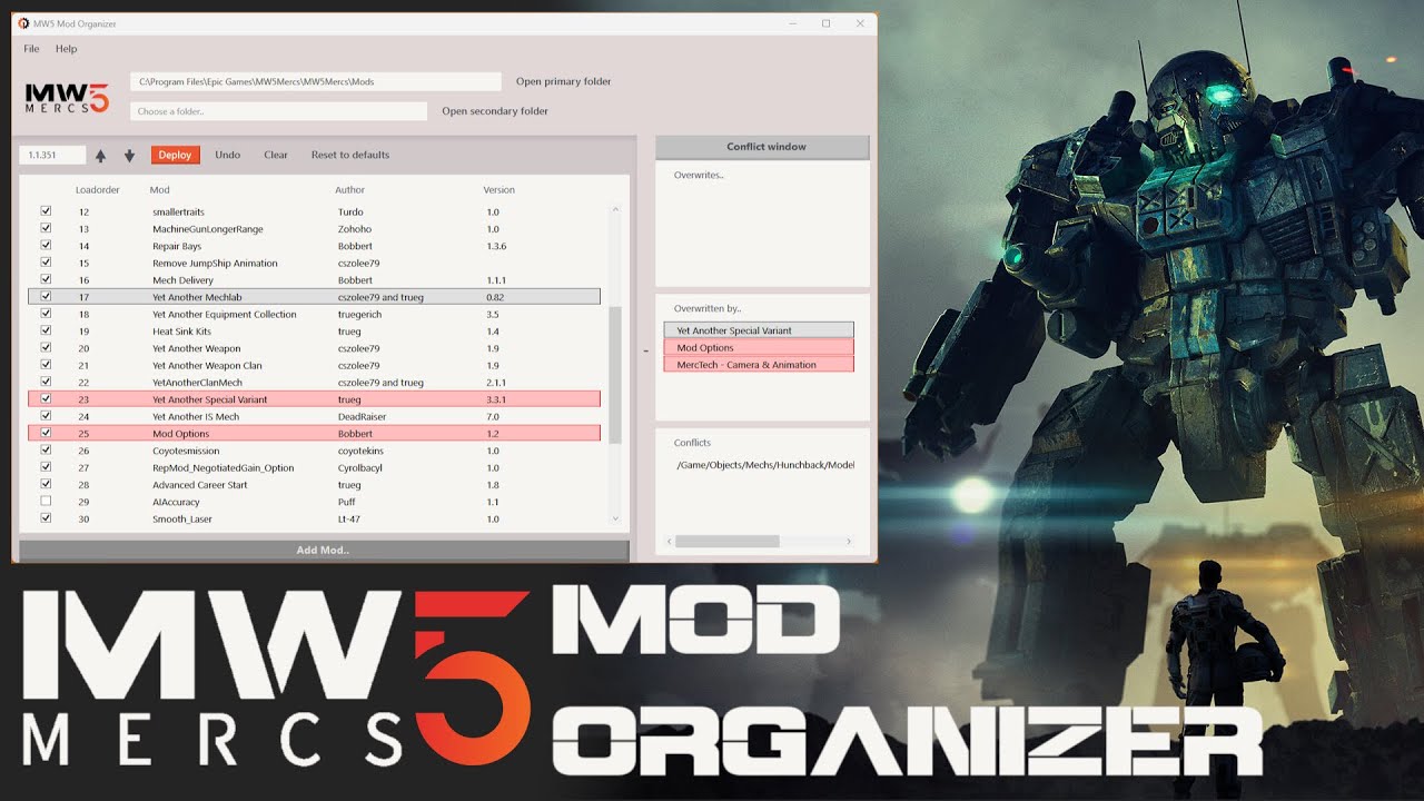 Installing MW5 Mod Organizer - YouTube