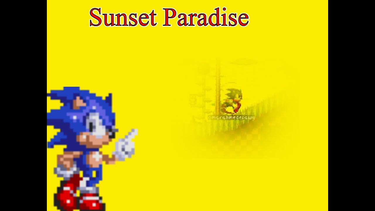 Paradise Zone (Sunset Paradise Zone) Updated Classic Sonic Simulator ...