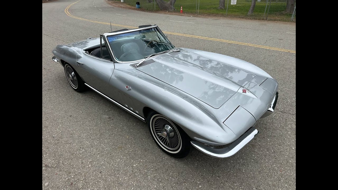 SOLD 1965 Silver Pearl L76 Corvette Convertible - YouTube