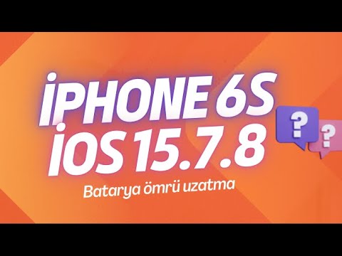 İPHONE 6s İOS 15.7.8 BATARYA ÖMRÜ UZATMA? İOS 15.7.8 ? İPHONE 6s ? - YouTube