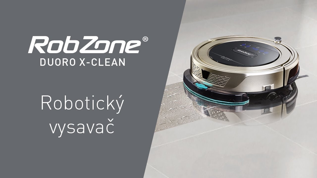 Jak funguje robotický vysavač Robzone DUORO XCLEAN [CZ] - YouTube