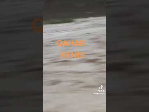 Qahab kəndi güclü sel.22 may 2023 .Qahab çayı