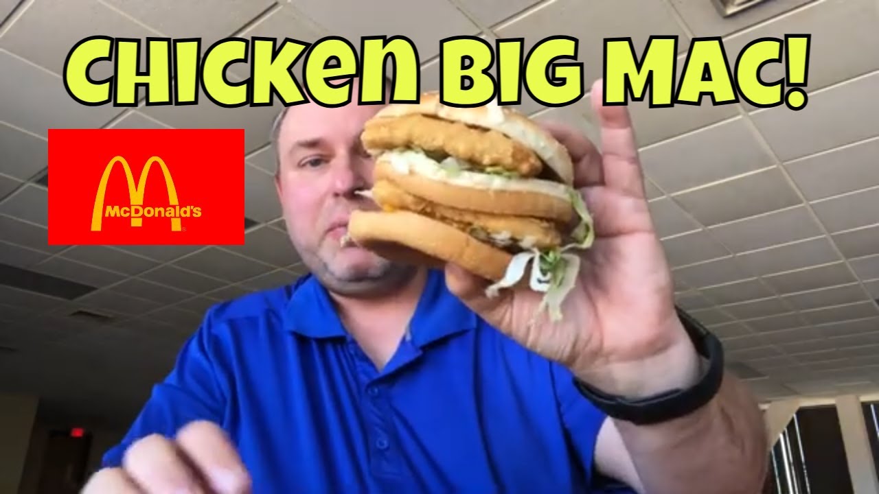 CHICKEN BIG MAC from McDonald’s Taste Test and Review #limitedtimeoffer ...