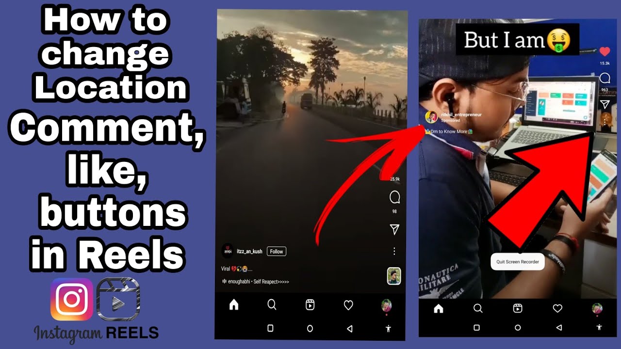 Instagram Like And Comment Button