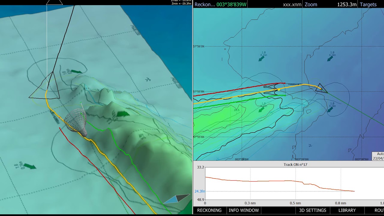 Turbowin plotter Moray Firth Brora 3D seabed twinrig trawl depth ...
