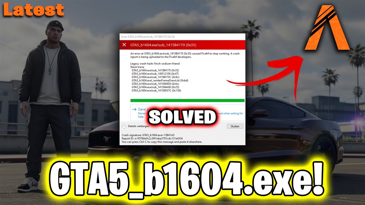 gta5_b1604.exe!sub_1415B4170 (0x35) | FiveM exe Error! - YouTube