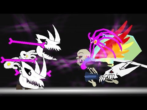 Wd Gaster vs sans seraphin/stick nodes||Ugo Bet 66