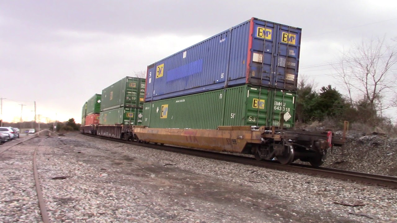 ns intermodal train in sharpsburg md - YouTube