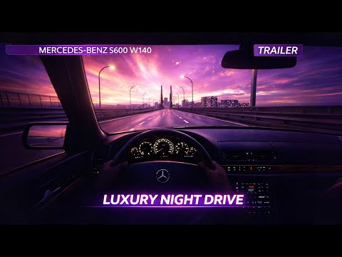 Mercedes-Benz S600 W140 Luxury Night Drive | Dark Drive 4K Official Trailer