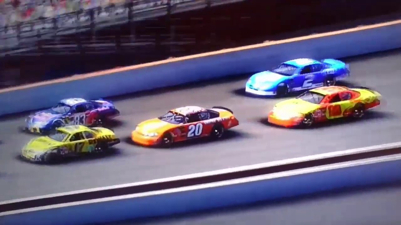 NASCAR 08 Crashes - YouTube