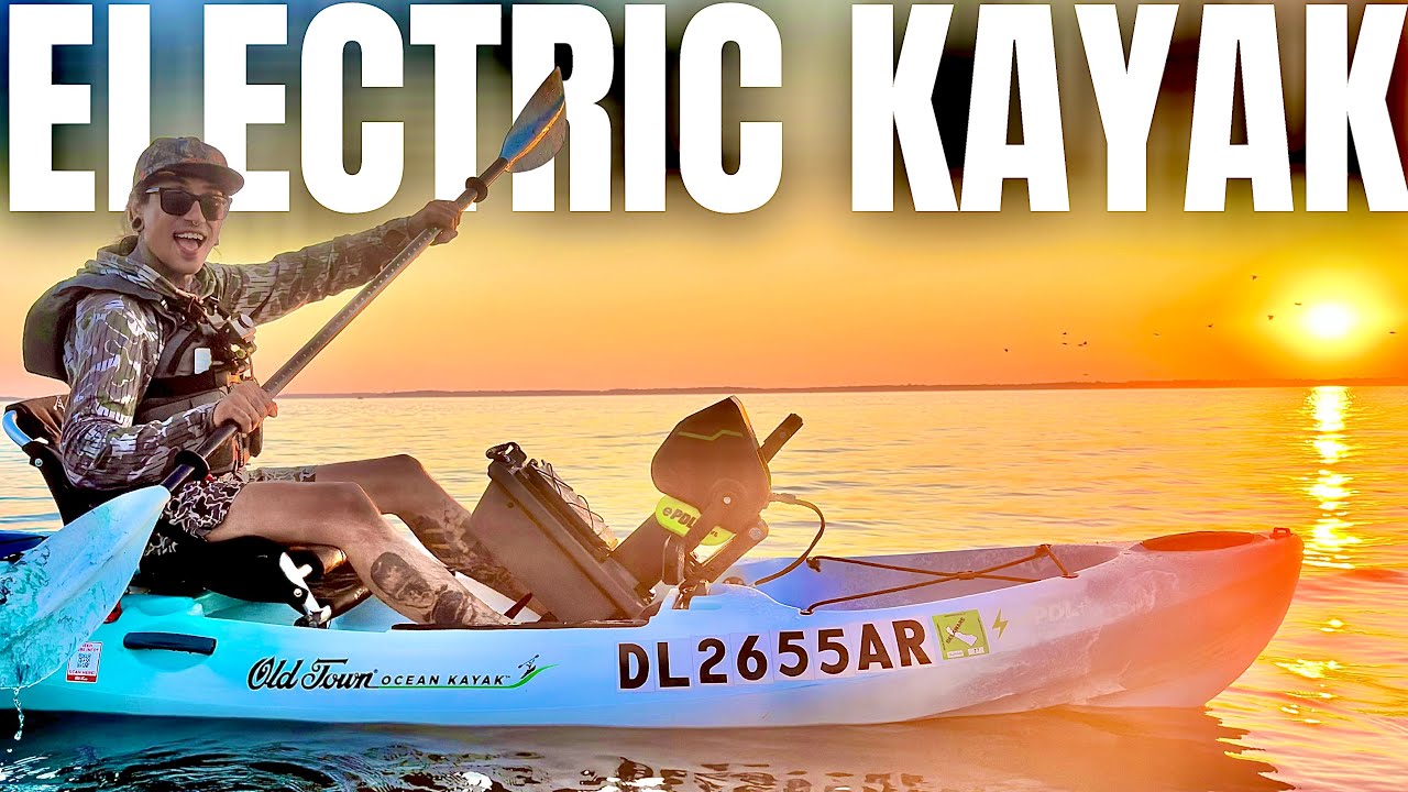 NEW Electric Pedal Kayak - E-Bike on the Water!? Old Town Malibu ePDL ...