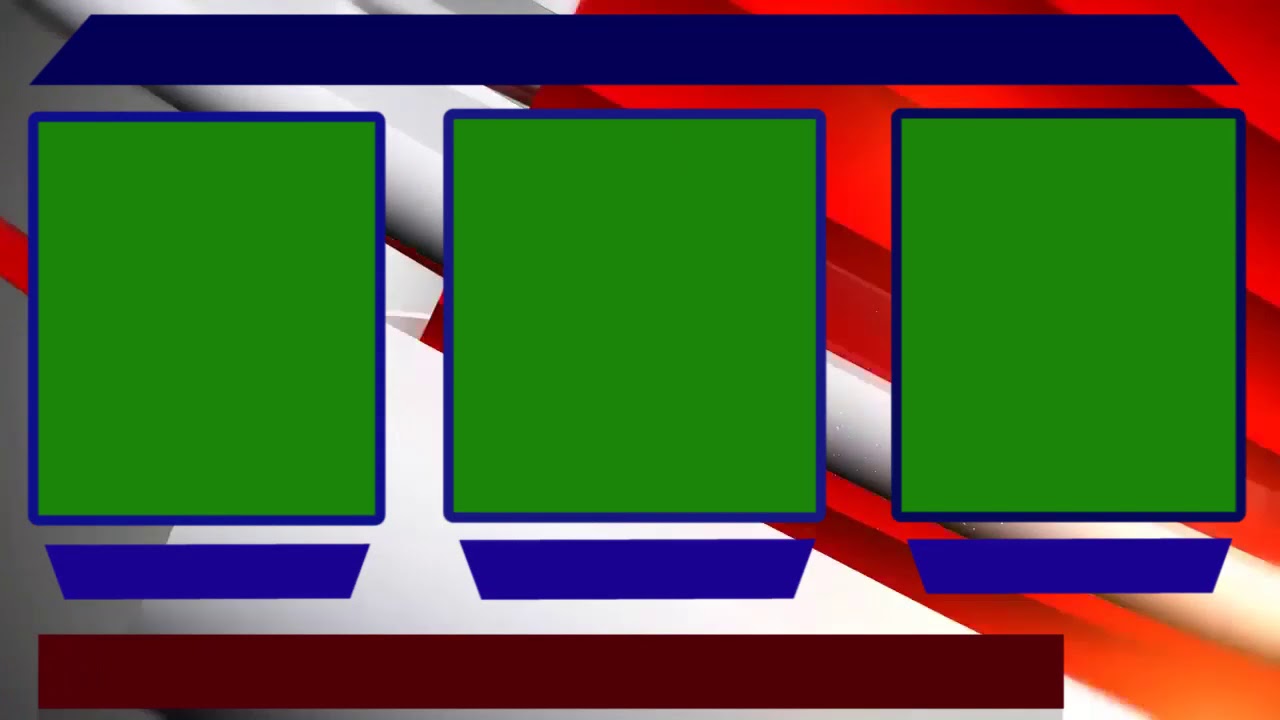 New three windows green screen | Studio green screen - YouTube