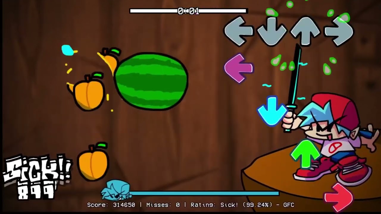 FNF VS. Fruit Ninja Mod [MASTER] (Fruit Ninja) - YouTube