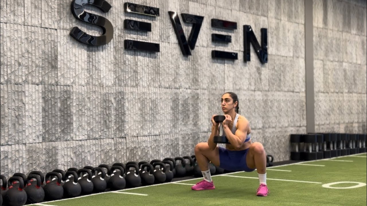 Goblet Wide stance Squat - YouTube