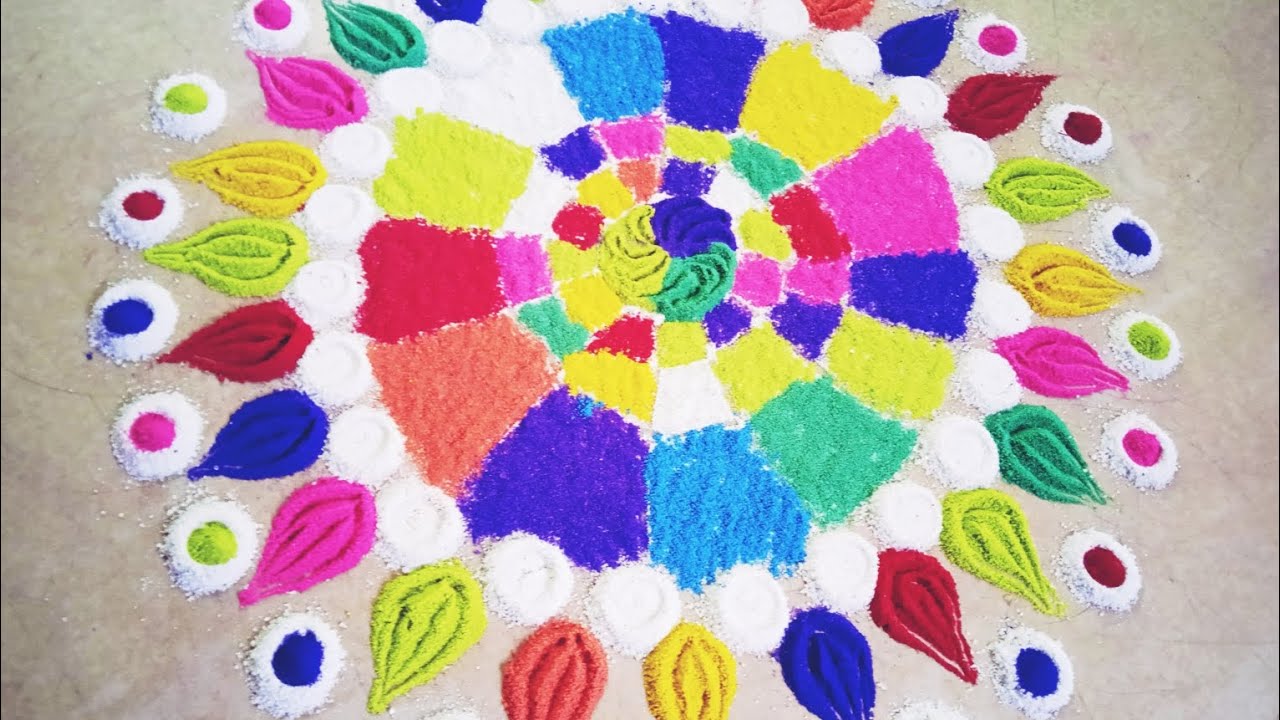 makar sankranti pongal muggulu rangoli designs||pongal kolam sankranthi ...