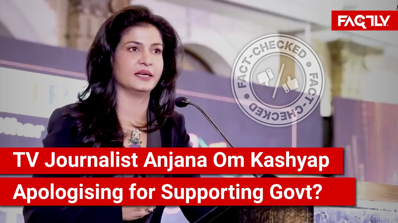 FACT CHECK: Does Viral Video Show TV Journalist Anjana Om Kashyap ...
