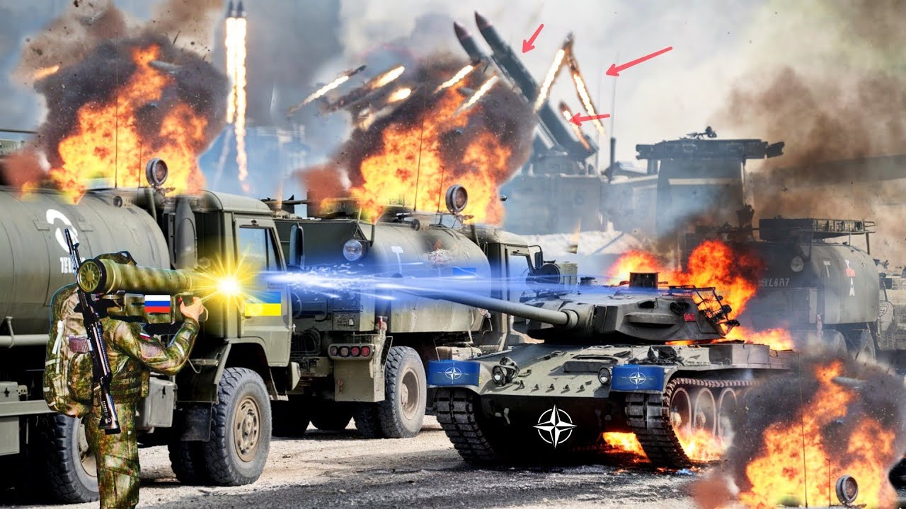 just happened! 50 NATO tanks in Ukraine destroyed by Russian long-range ...