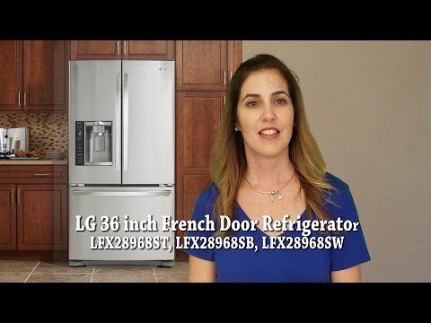 LG 36 inch French Door Refrigerator LFX28968ST - YouTube