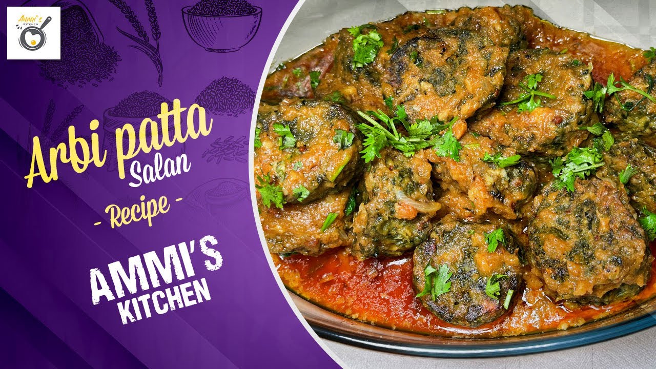 Arvi ke Patte Besan ki Sabzi l Arbi Patta Pakode Recipe | Arvi Leaves ...