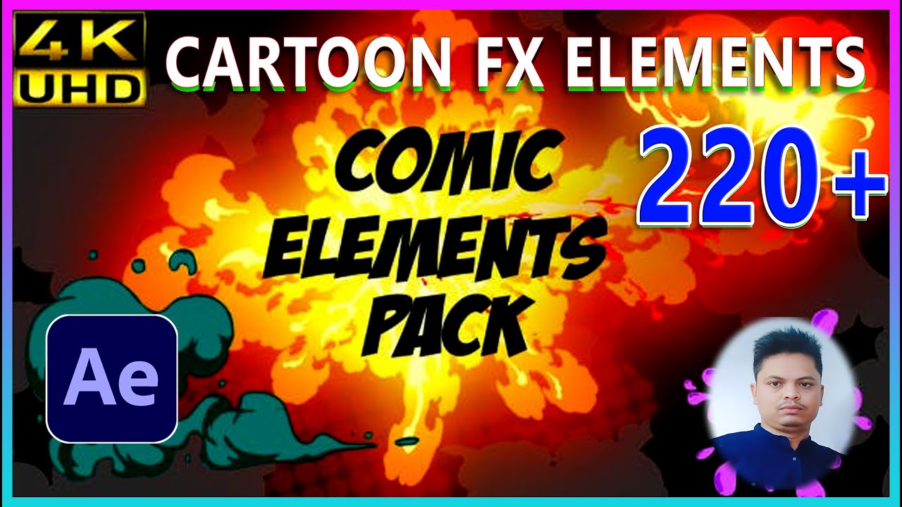 220 Cartoon FX Elements Pack II After Effects Template II - YouTube