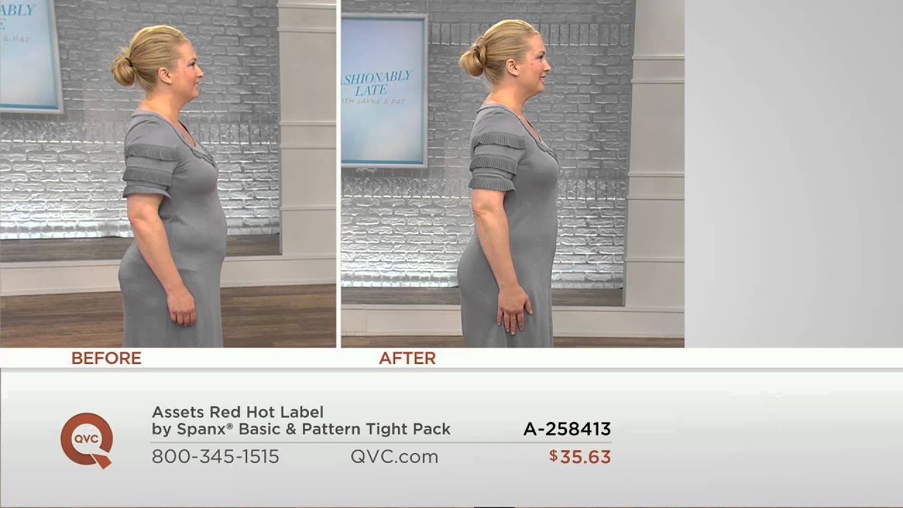 Assets Red Hot Label by Spanx Basic & Pattern Tight Pack with Pat James ...