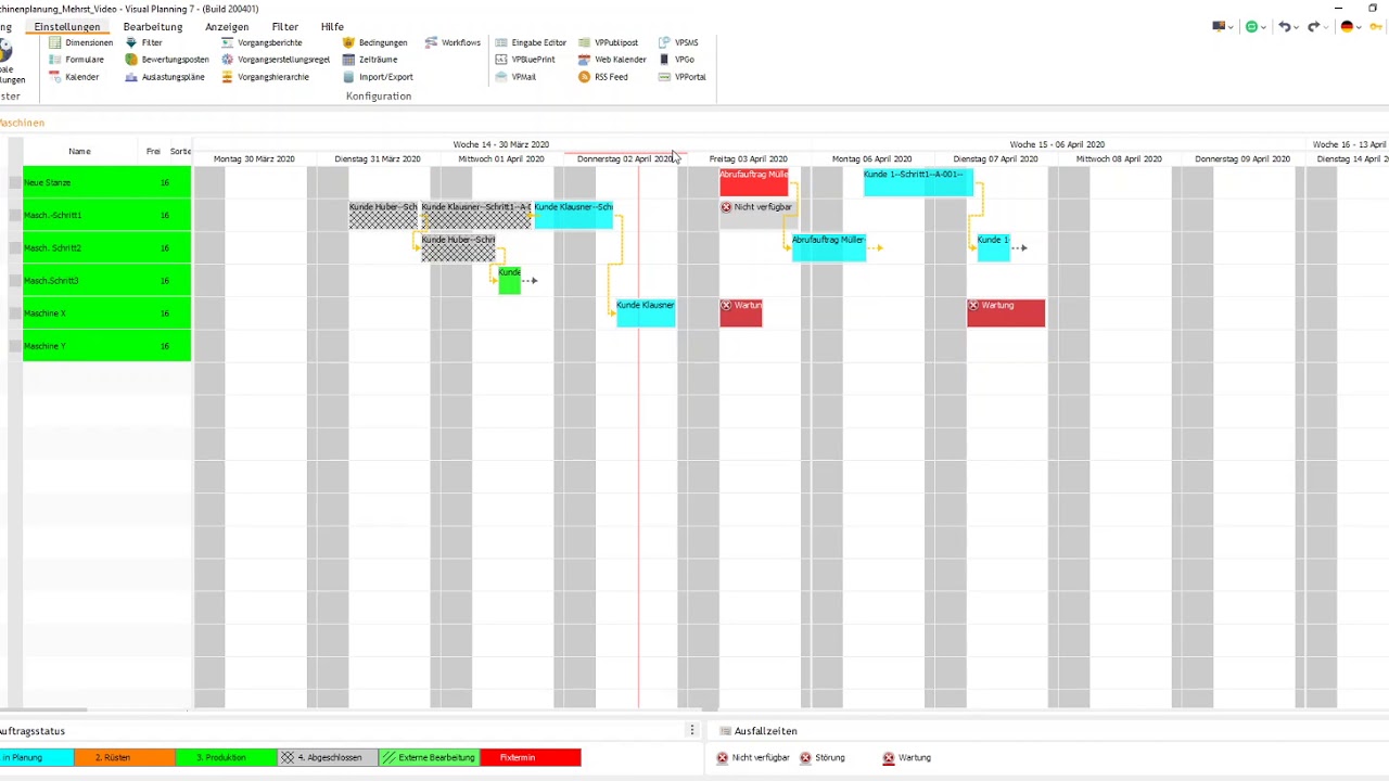 Mehrstufige Produktionsplanung mit Visual Planning - YouTube