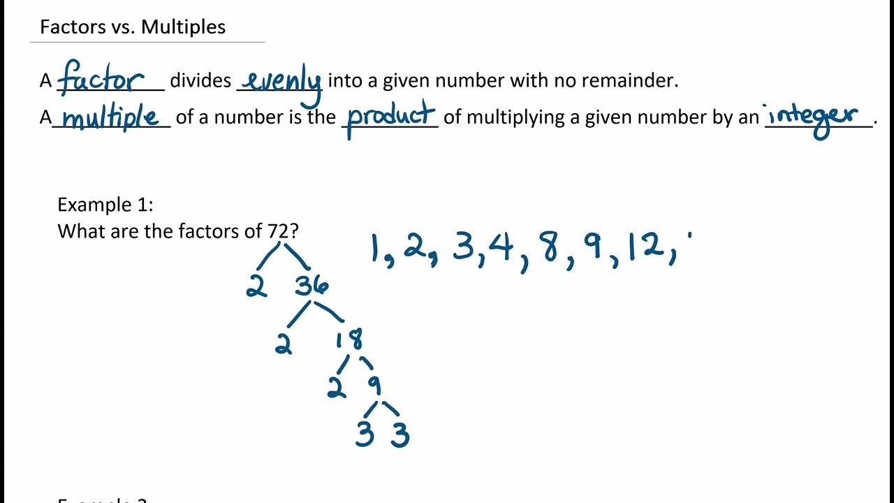 015 Factors vs Multiples - YouTube