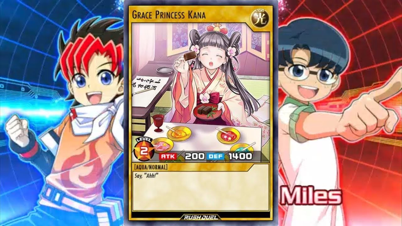 Dueling Miles & Grace Princess Kana | Yu-Gi-Oh! Rush Duel: Dawn of the Battle Royale!! - YouTube
