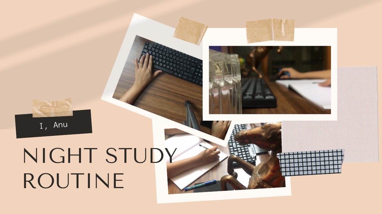 My Night Study Routine | Aesthetic Study Vlog | Studying Hard | I, Anu ...