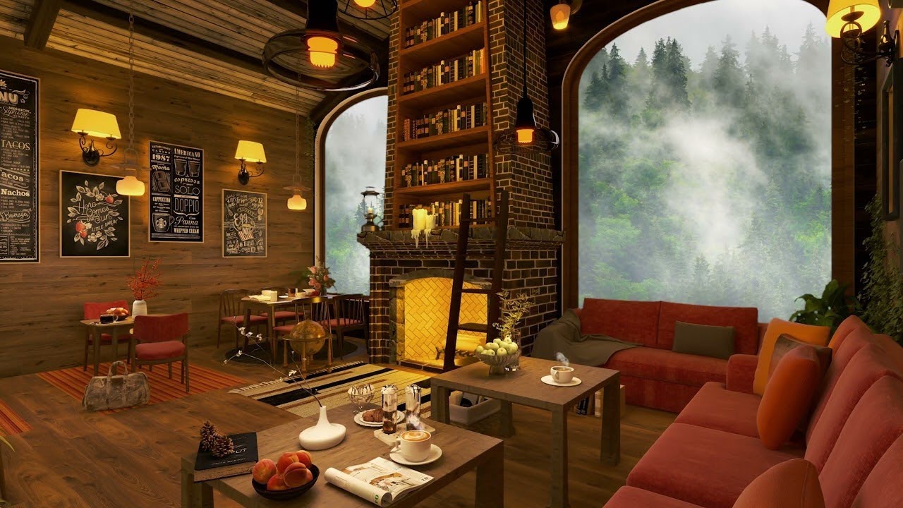Calm Jazz Music to Relaxing, Studying ☕ Cozy Coffee Shop Ambience ...