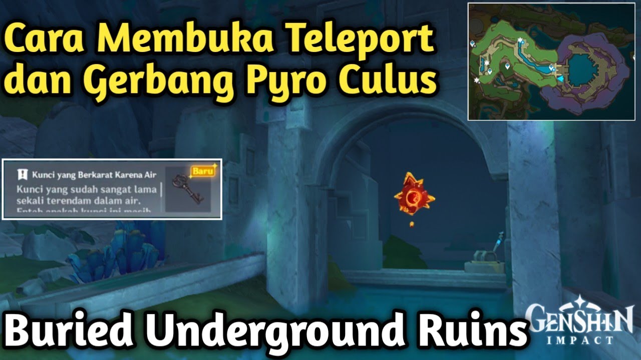 Cara Membuka Teleport dan Gerbang Pyro Culus Buried Underground Ruins ...
