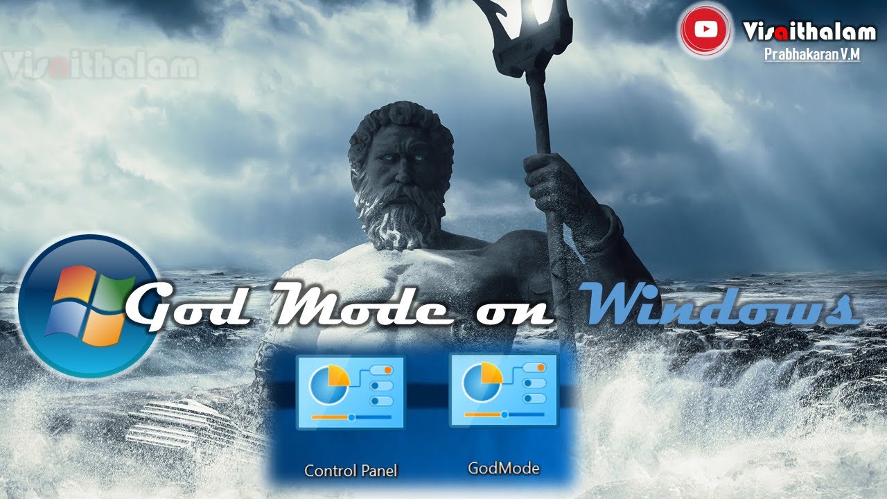 God Mode on Windows Operating System | Prabhakaran V.M | Visaithalam ...