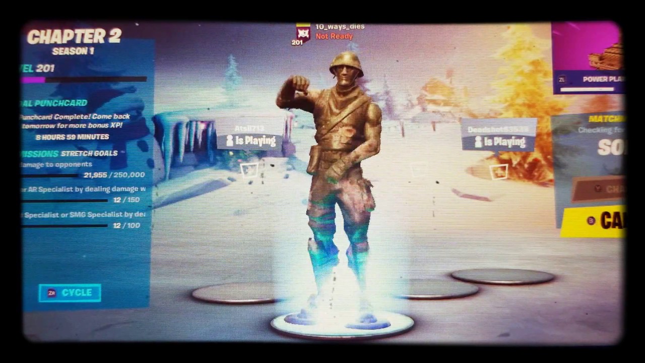 Playing fortnight on the Nintendo switch. - YouTube