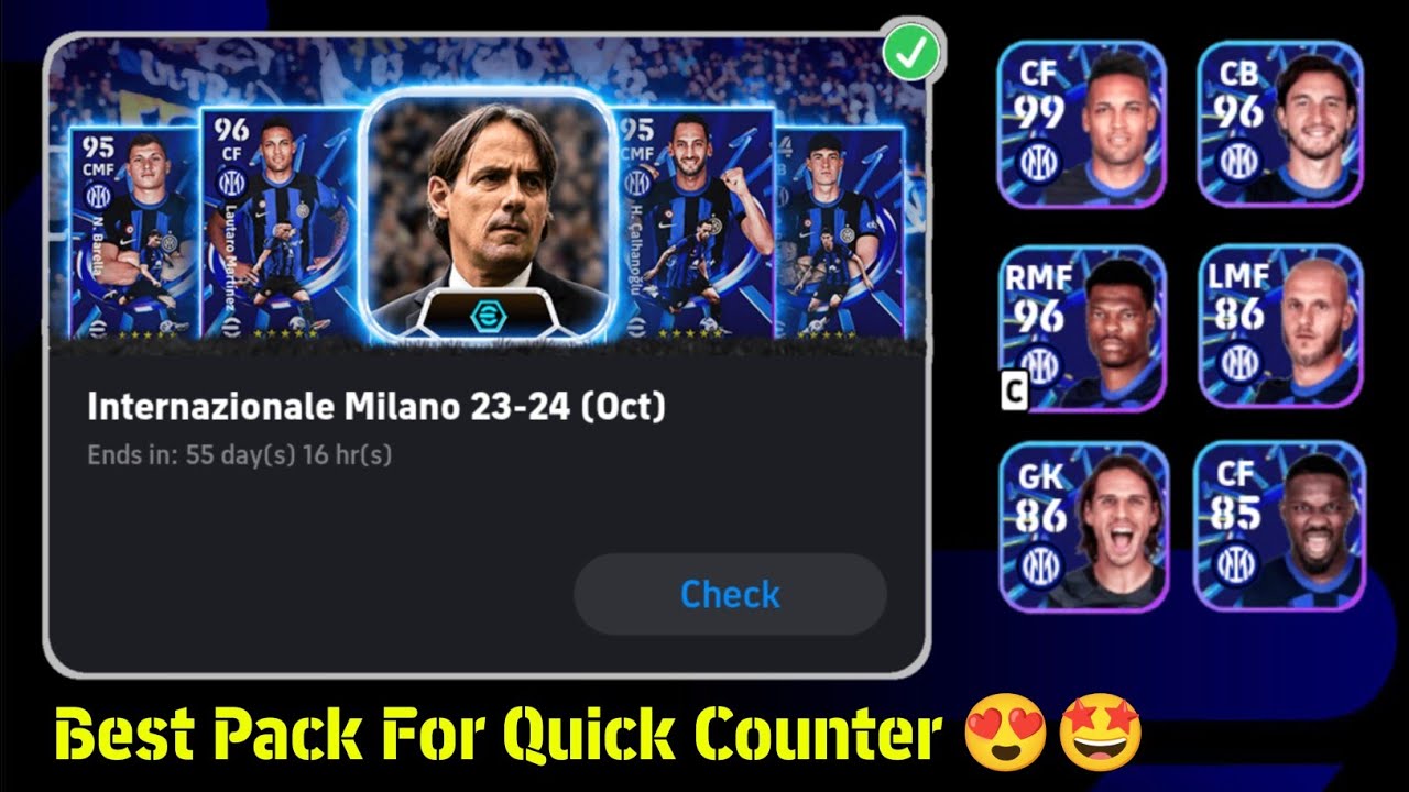 That's Why You Must Buy This Inter Milan Club Pack 🤩 | eFootball 24 ...