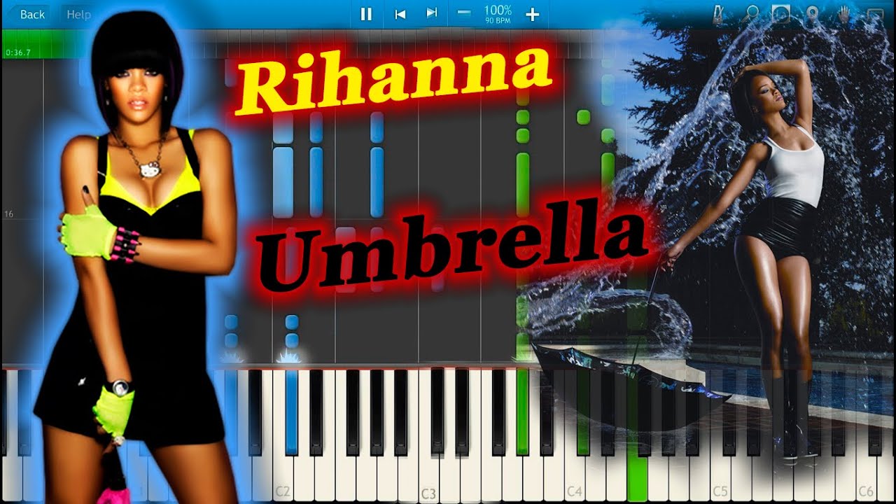 Rihanna - Umbrella [Piano Tutorial] Synthesia - YouTube