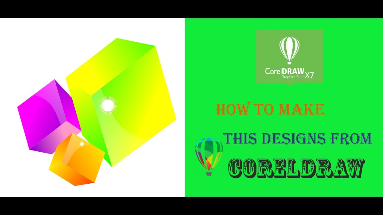 Creating a Stunning 3D Square Boxes Design Tutorial using CorelDRAW" # ...