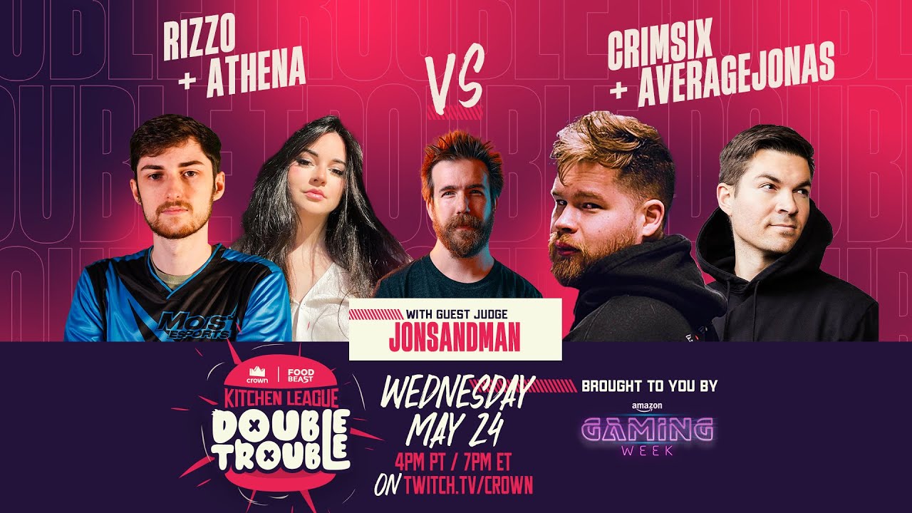 Rizzo and Athena vs. Crimsix and AverageJonas | Rocket League| Kitchen ...
