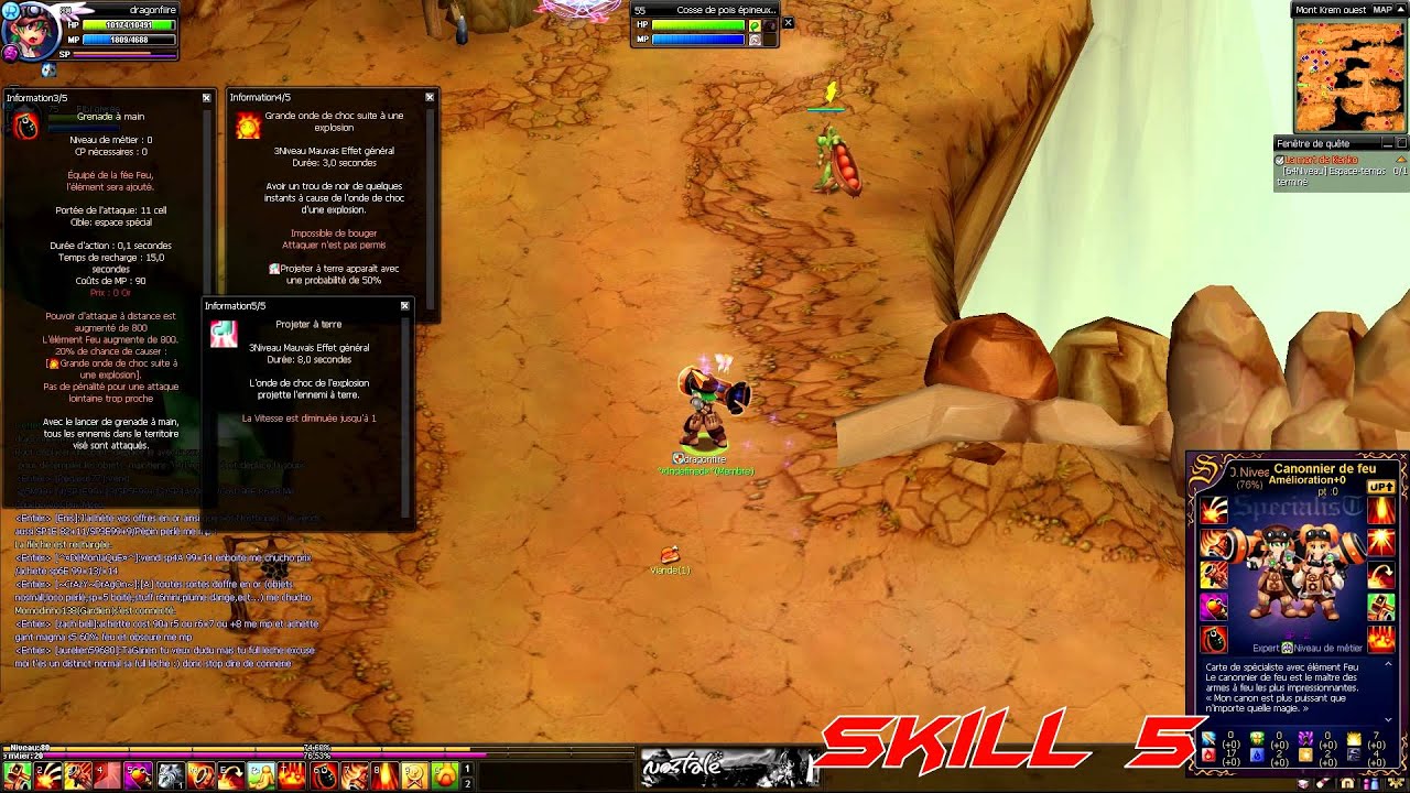 Nostale : Skill sp5 archer - YouTube