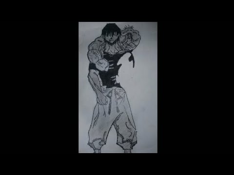 how to draw toji fushi guru😈😈|drawing#1|#viral #trending #video # ...