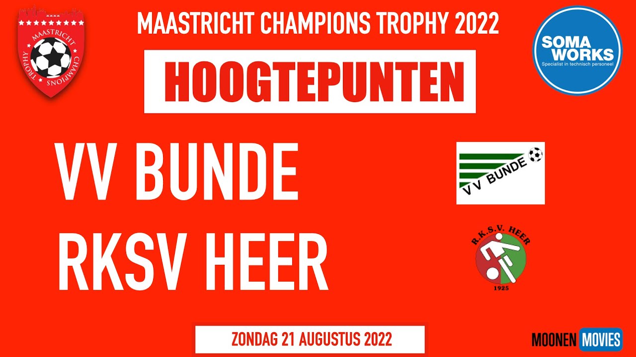 Hoogtepunten VV Bunde - RKSV Heer 21-08-2022 - YouTube