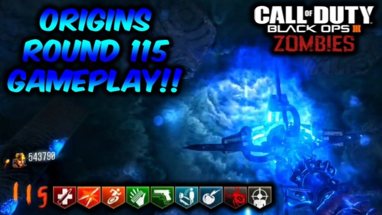 *ORIGINS* ROUND 115 GAMEPLAY!! (BLACK OPS 3 ZOMBIES) MY HIGHEST ROUND ...